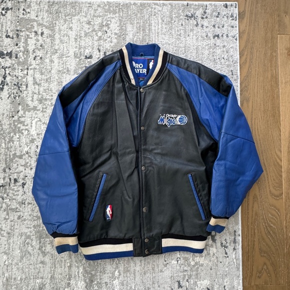 Pro Player | Jackets & Coats | Vintage Pro Player Orlando Magic Genuine Leather Jacket L | Poshmark